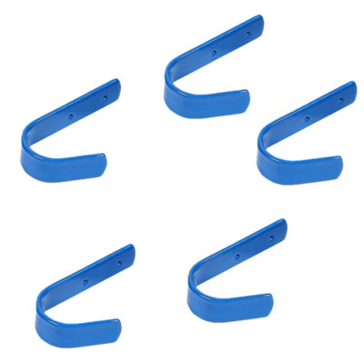 Ezi-Kit Stable Hook (Pack of 5) Blue (4in) | DIY at B&Q