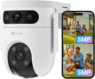 EZVIZ Dual Lens 6K 3K 3K Wired Security Camera Outdoor WiFi 360 Degree ...