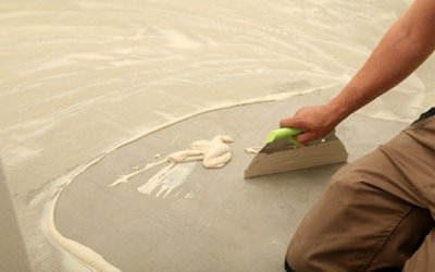 F Ball & Co F44 Professional Vinyl & Flotex Adhesive (1ltr Tub)