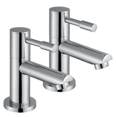 F Series Lever Basin Taps - 1 Pair | DIY at B&Q