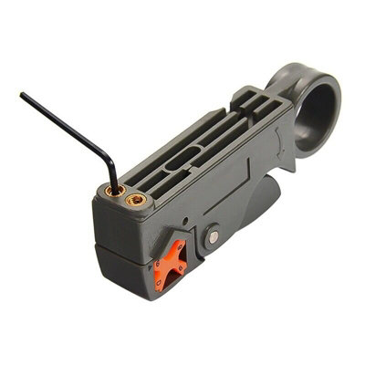 F-Type Compression Tool Coaxial cable Stripper Crimper + 20 Connectors ...