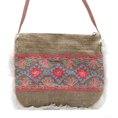 Fab Fringe Bag Summer Pattern Embroidery MultiColor