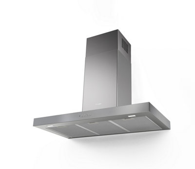 Faber Stilo Comfort 90cm T-Shaped Wall Hood | DIY at B&Q