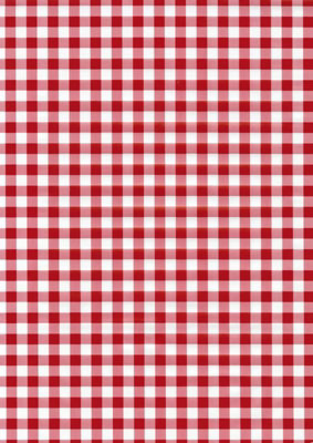 Fablon Sticky Back Self Adhesive Vinyl Gingham Red - 45cm X 2m FAB12822