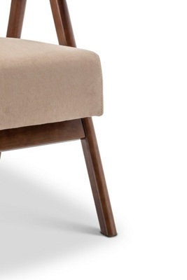 Fabric Cotton Beige Selma Accent Chair