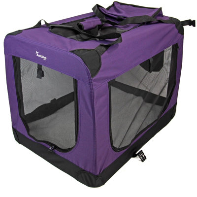 Fabric Pet Carrier Ventilated Purple XL