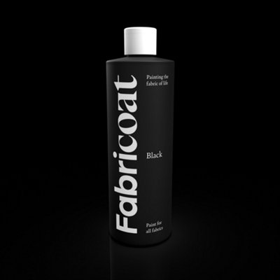 Fabricoat Fabric Paint Black, 500ml | DIY at B&Q