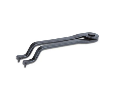 Face spanner, cranked with 3 mm spigot diameter.