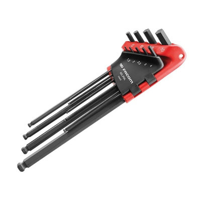 Facom 83s.jp9al Metric Hex Key Wallet Set, 9 Piece Multi Colour (One Size)