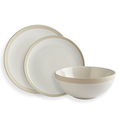 Fairmont & Main Elements Bone 12 Piece Dinner Set | DIY at B&Q