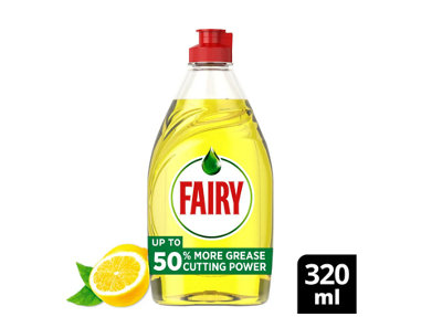 Fairy Lemon Washing Up Liquid 320ml x 10 Bottles