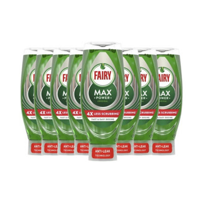 Fairy Max Power Original Washing Up Liquid 540ml - Pack of 8