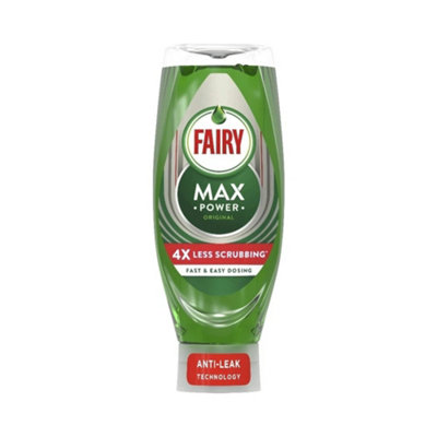 Fairy Max Power Original Washing Up Liquid 540ml - Pack of 8