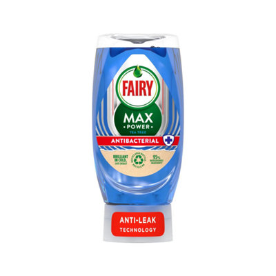 FAIRY MAX POWER TEA TREE ANTIBACTERIAL WASHING UP LIQUID 370ML