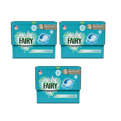 FAIRY NON-BIO PODS WASHING LIQUID LAUNDRY CAPSULES 13 WASHES - PACK OF 3