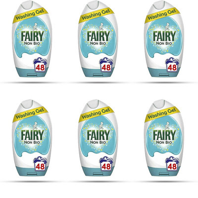 Fairy Non Bio Washing Liquid Laundry Detergent Gel, 48 Washes, 1.8 L ...
