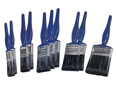 Faithfull 10 Piece Decorating Paint Brush Set 19mm to 75mm Brushes ...
