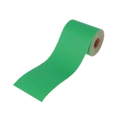 Faithfull 100mm Green Aluminium Oxide Paper Roll Multi Colour (120G)