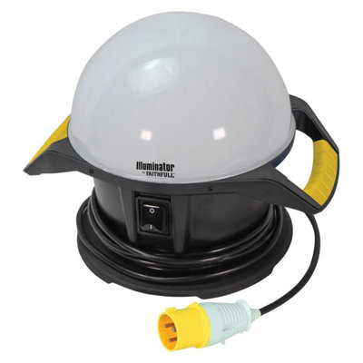 Faithfull 110v 360 Degree Task Site Light 4000L with Power Take Off ...
