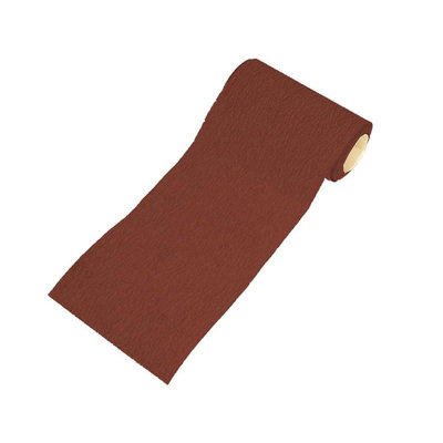 FAITHFULL 115MM RED ALUMINIUM OXIDE PAPER ROLL MULTI COLOUR (10M LENGTH ...