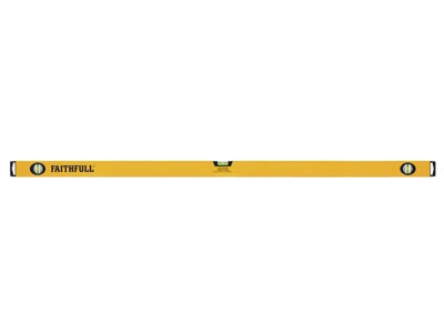 Faithfull 120cm Box Level with 3 Vials for Accurate Measurements