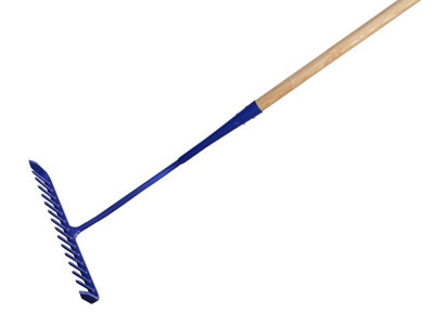Faithfull 16-Inch Tarmac Rake with Wooden Handle for Smooth Surface ...