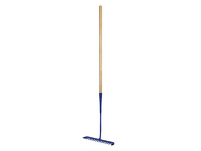 Faithfull 16-Inch Tarmac Rake with Wooden Handle for Smooth Surface ...