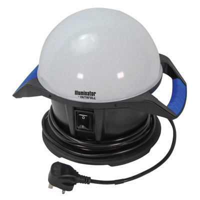 Faithfull 240v 360 Degree Task Site Light 4000L with Power Take Off ...