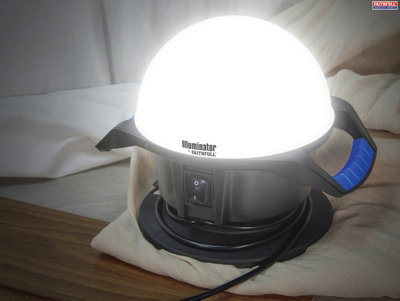 Faithfull 240v 360 Degree Task Site Light 4000L with Power Take Off ...