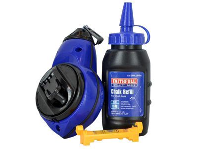 Faithfull 30M Rapid Chalk Line Kit for Precise Marking