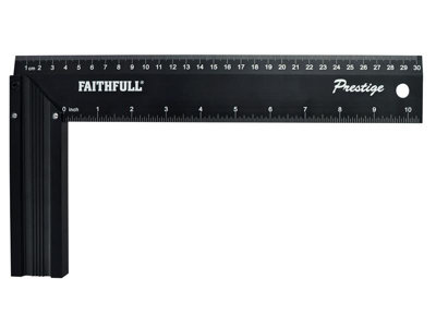 Faithfull 718L30 Prestige Try Square Black Aluminium 300mm (12in ...