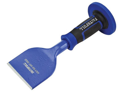 Faithfull 75mm Brick Bolster Chisel with Safety Grip for Building Work