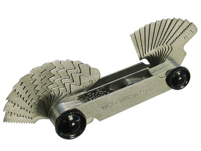 Faithfull AGS1118 Screw Pitch Gauge 52 Metric Whitworth FAIPITCHMW ...