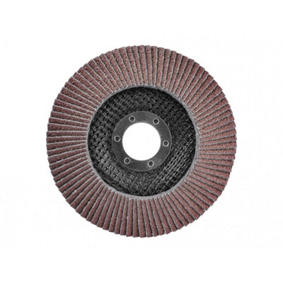 Faithfull Aluminium Oxide Flap Discs Multi Colour (115 x 22mm 120 Grit)