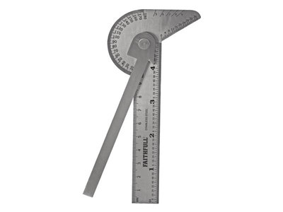 Faithfull APM7310 Multi Purpose Angle Protractor 100mm (4in) FAIGAUGEMULT