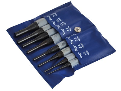 Faithfull APP0020 Round Head Parallel Pin Punch Set, 8 Piece FAIPPSET8RH