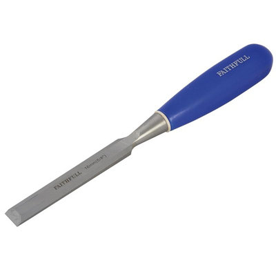 Faithfull Bevel Edge Chisel Blue Grip Multi Colour (16mm)
