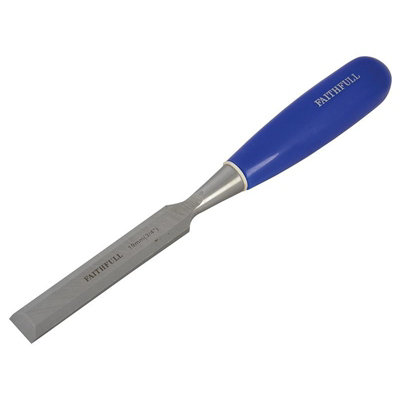 Faithfull Bevel Edge Chisel Blue Grip Multi Colour (19mm)