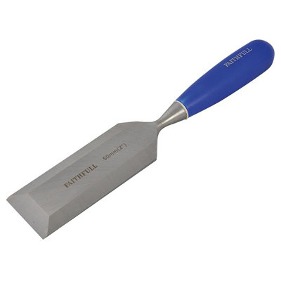 Faithfull Bevel Edge Chisel Blue Grip Multi Colour (50mm)