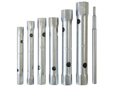Faithfull Box Spanner Set + Tommy Bar 6 Piece 8-19mm FAISPBOXSET6