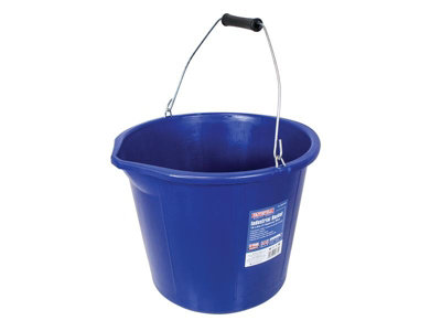 Faithfull Builder's Industrial Bucket 14 litre (3 gallon) - Blue ...