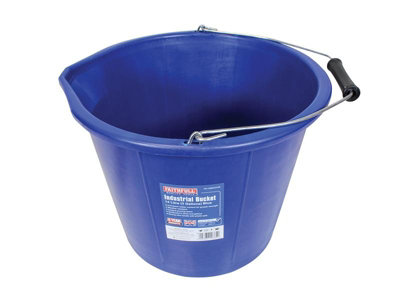 Faithfull Builder's Industrial Bucket 14 litre (3 gallon) - Blue ...