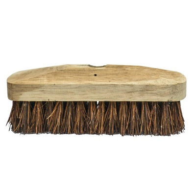 Faithfull Deck Scrub Stiff Broom Head 225mm (9in) Multi Colour (One Size)