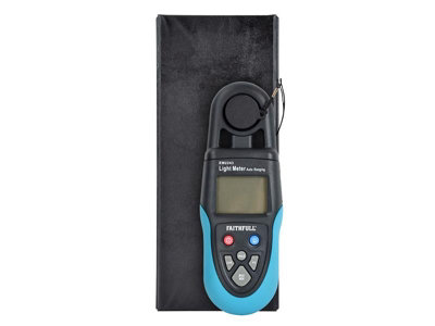 Faithfull Digital Lux Light Meter for Accurate Illumination Measurement