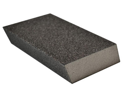 Faithfull Dual Angle Drywall Sanding Block Medium 80G for Perfect Finishing