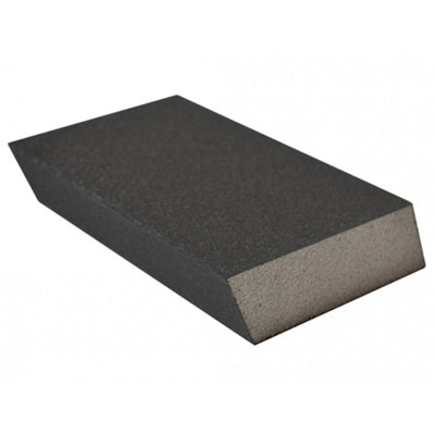 Faithfull Dual Angle Drywall Sanding Block Multi Colour (Fine 120G)