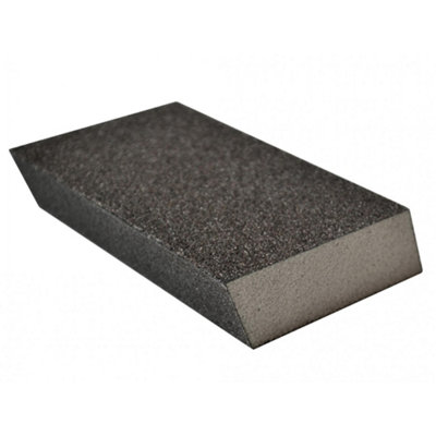 Faithfull Dual Angle Drywall Sanding Block Multi Colour (Medium 80G)