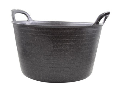 Faithfull Eco Flex Tub Bucket 15 litre - Recycled Black FAIECOFLXB15