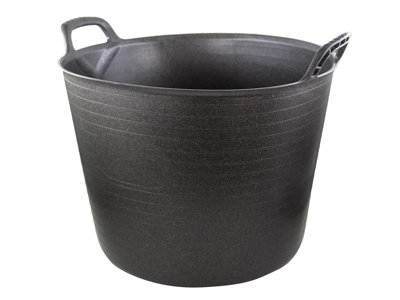 Faithfull Eco Flex Tub Bucket 42 litre - Recycled Black FAIECOFLXB42