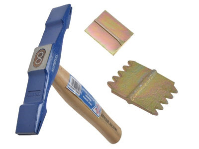 Faithfull FAIDSH Double Scutch Hammer + 5 x 25mm Scutch Combs + 5 x ...